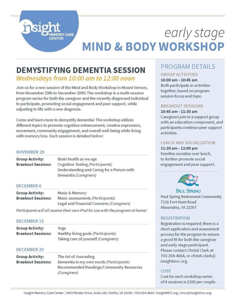 Demystifying Dementia with Insight Memory Care - Senior Services of ...